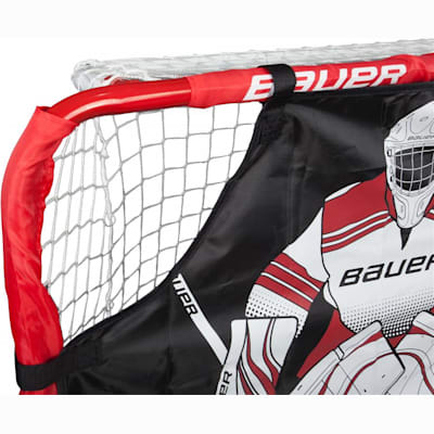 Bauer Deluxe Knee Hockey Steel Goal Set w/ 2 Sticks, Ball & Target - 30 ...
