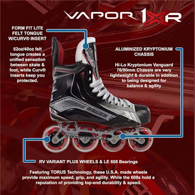 Bauer Vapor 1XR Inline Hockey Skates - Senior | Pure Hockey Equipment