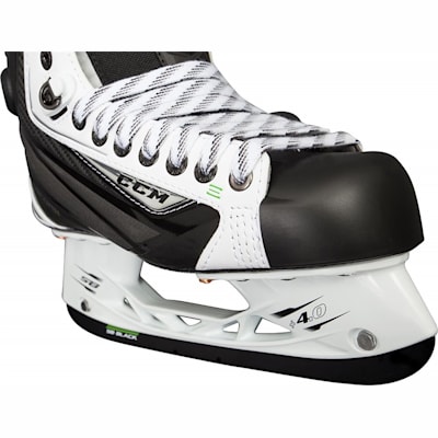 CCM Ribcor 50K White Ice Skates - Junior | Pure Hockey Equipment