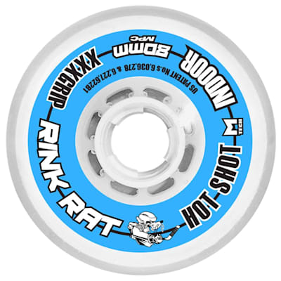 Rink Rat Hot Shot Inline Hockey Wheels - Blue/White | Pure Hockey Equipment