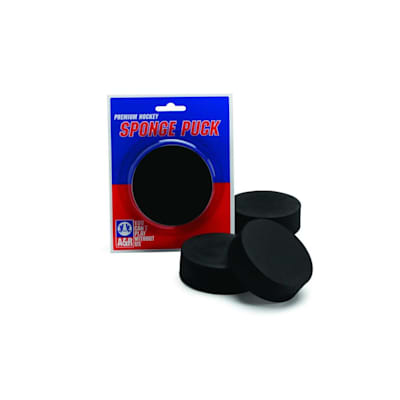 A&R Black Sponge Puck | Pure Hockey Equipment