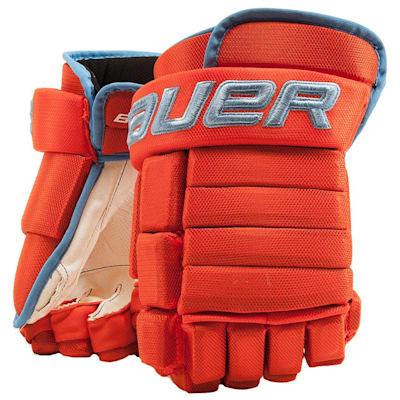 Bauer 4-Roll Team Pro Hockey Gloves - Senior | Pure Hockey Equipment
