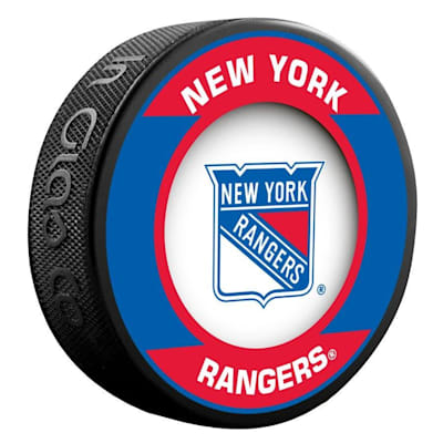 InGlasco NHL Retro Hockey Puck - New York Rangers | Pure Hockey Equipment