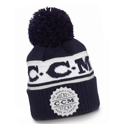 CCM Heritage Cuffed Pom Knit Hat - Adult | Pure Hockey Equipment