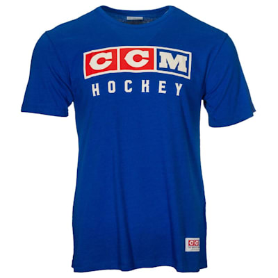 CCM 3 Block Vintage Logo Short Sleeve Tee Shirt - Adult | Pure Hockey ...