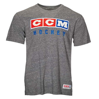 CCM 3 Block Vintage Logo Short Sleeve Tee Shirt - Adult | Pure Hockey ...