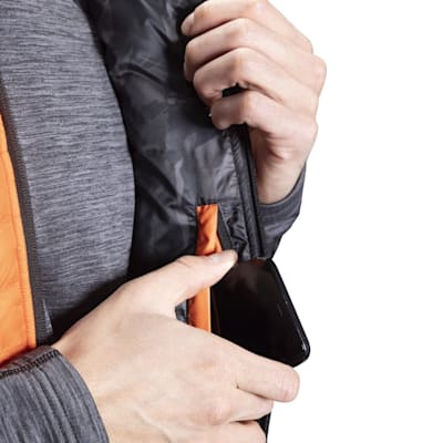 Bauer FLC Hooded Puffer Vest - Adult | Pure Hockey Equipment