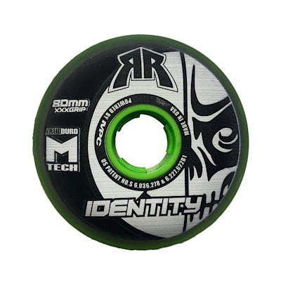 Rink Rat Identity XXX Grip Inline Hockey Wheels - Green/Black | Pure ...