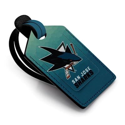 Leather Treaty Luggage Tag - San Jose Sharks | Pure Hockey Equipment