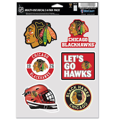 Wincraft Multi-Use 6 Sticker Fan Pack - Chicago Blackhawks | Pure ...