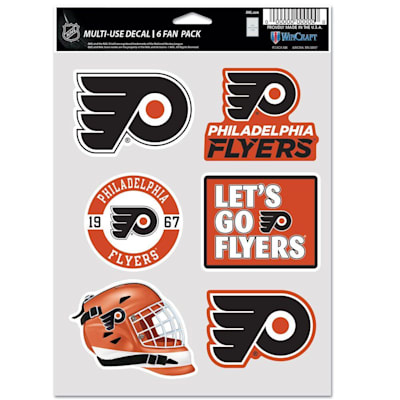 Wincraft Multi Use 6 Sticker Fan Pack - Philadelphia | Pure Hockey ...