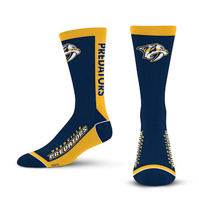For Bare Feet MVP Crew Sock - Nashville Predators - Adult | Pure Hockey ...