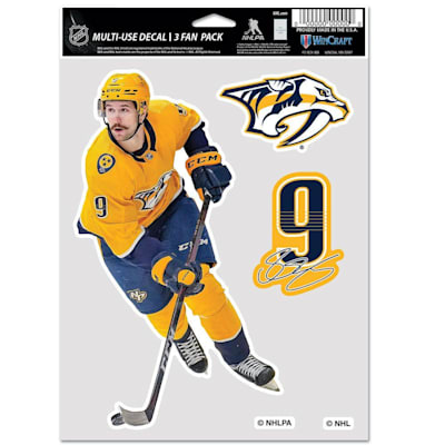 Wincraft Multi-Use Player Decal 3 Fan Pack - Nashville Predators | Pure ...
