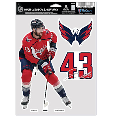 Wincraft Multi-Use Washington Capitals Player Decal 3 Fan Pack | Pure ...