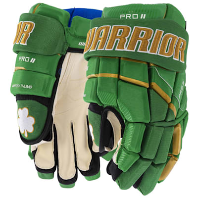 Warrior VIP Shamrock Hockey Gloves - Senior | Pure Hockey Equipment
