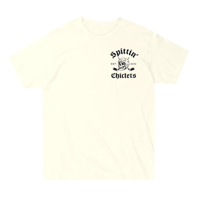 Spittin' Chiclets Skull Helmet Tee Shirt - Adult | Pure Hockey Equipment