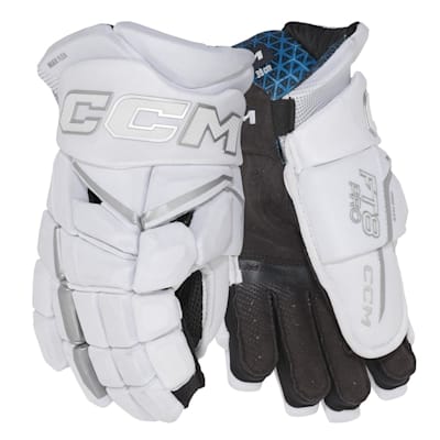 CCM JetSpeed FT8 Pro Hockey Gloves - White - Junior | Pure Hockey Equipment