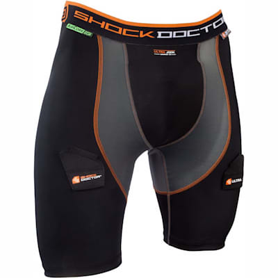Shock Doctor Ultra Compression Hockey Jock Shorts w/AirCore Cup - Mens ...