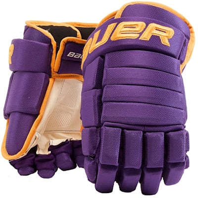 Bauer 4-Roll Team Pro Hockey Gloves - Senior | Pure Hockey Equipment