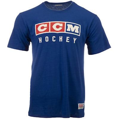 CCM 3 Block Vintage Logo Short Sleeve Tee Shirt - Adult | Pure Hockey ...